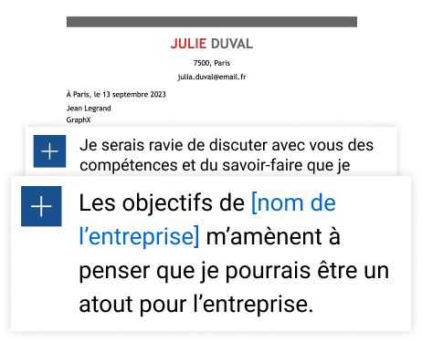 Lettre de motivation RH [modèle poste ressources humaines]