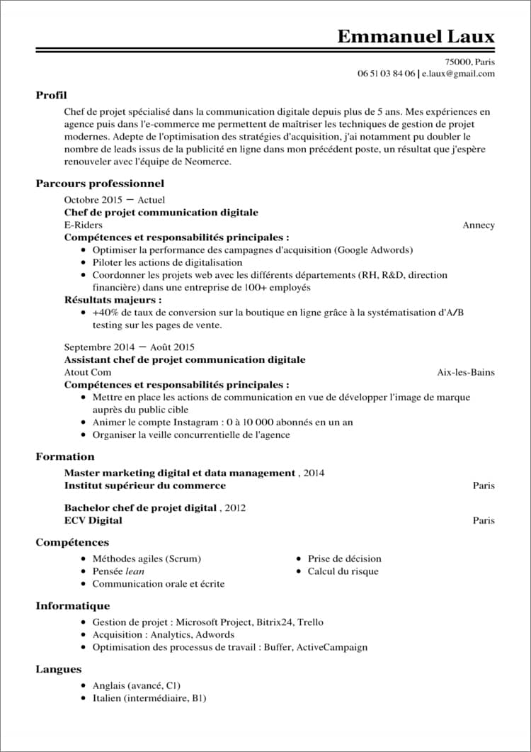 Faire un beau CV : 12 exemples pour créer un joli CV en ligne