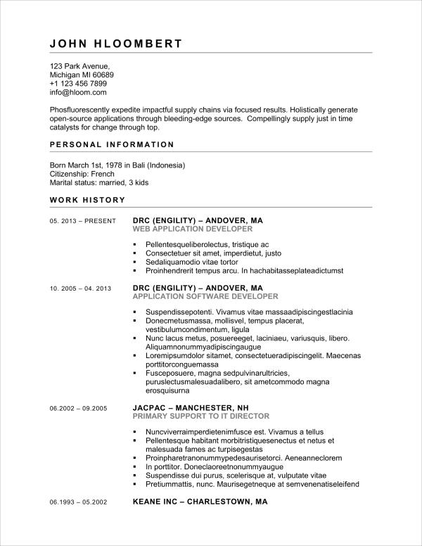 20 Mod les CV Libre Office Gratuits Et Design T l charger